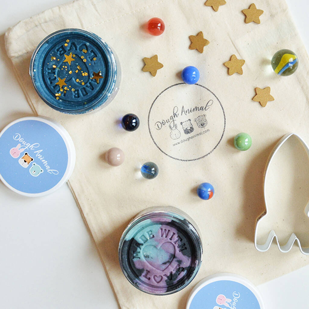Space Galaxy Playdough Kit By Dough Animal | notonthehighstreet.com