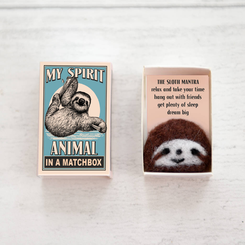 wool felt sloth spirit animal by marvling bros ltd ...