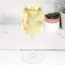 Personalised Wine Glass With Name By Lisa Angel | notonthehighstreet.com