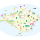 Personalised Isle Of Wight Map: Add Favourite Places By Holly Francesca ...