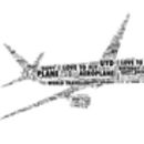 Personalised Aeroplane Word Cloud Print By Unique Word Art ...