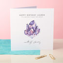 Personalised Birthstone Crystal Birthday Card By Oakdene Designs ...