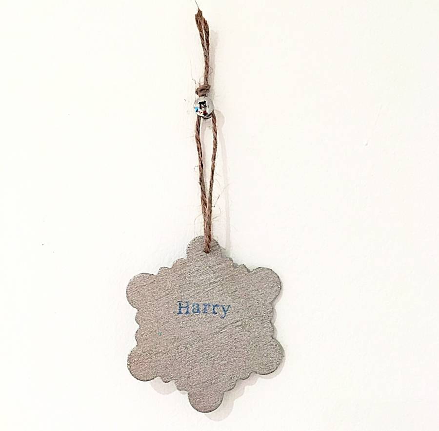 Personalised Wooden Christmas Decoration By Ruby and Freddies ...