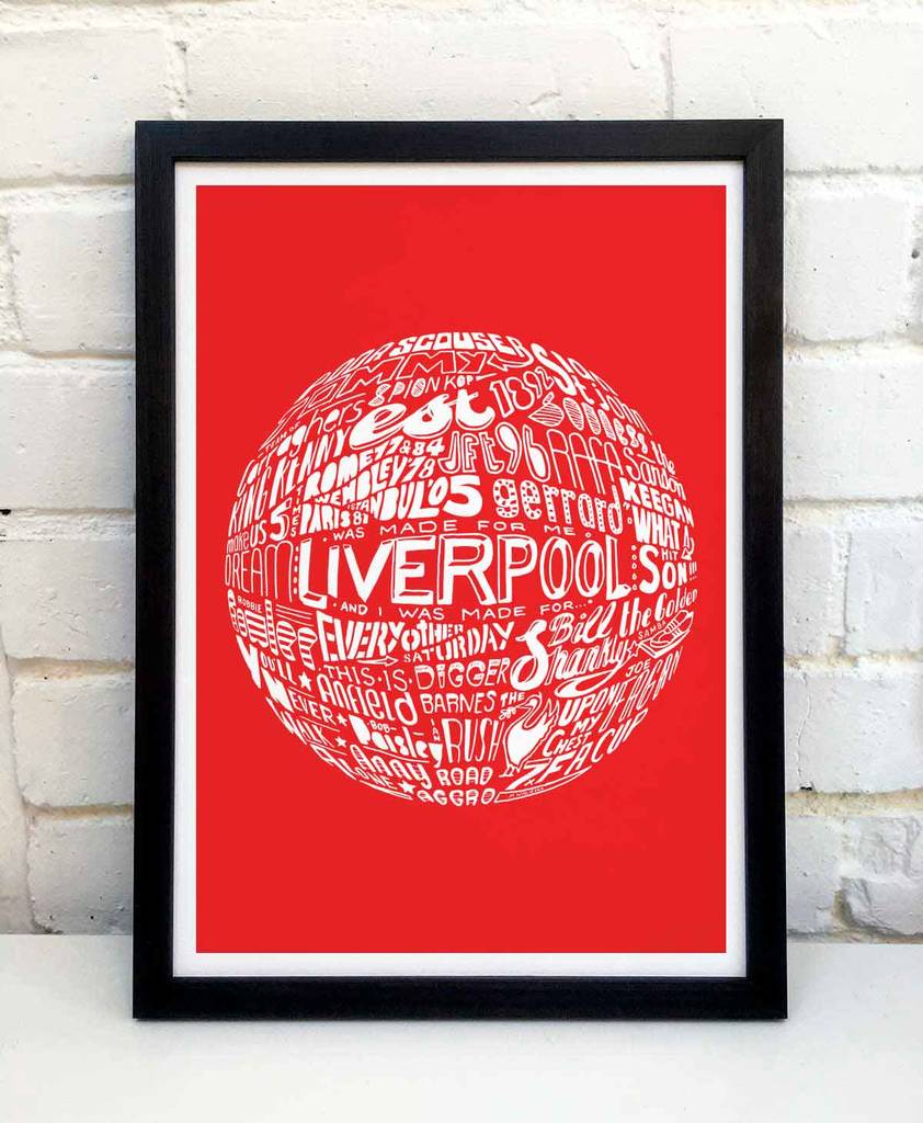 liverpool football club typography print by sketchbook design ...