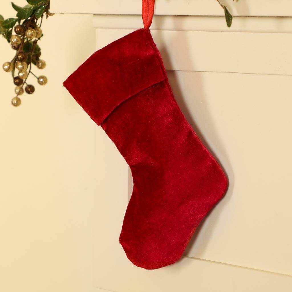 Luxury Velvet Large And Mini Christmas Stockings By Dibor ...