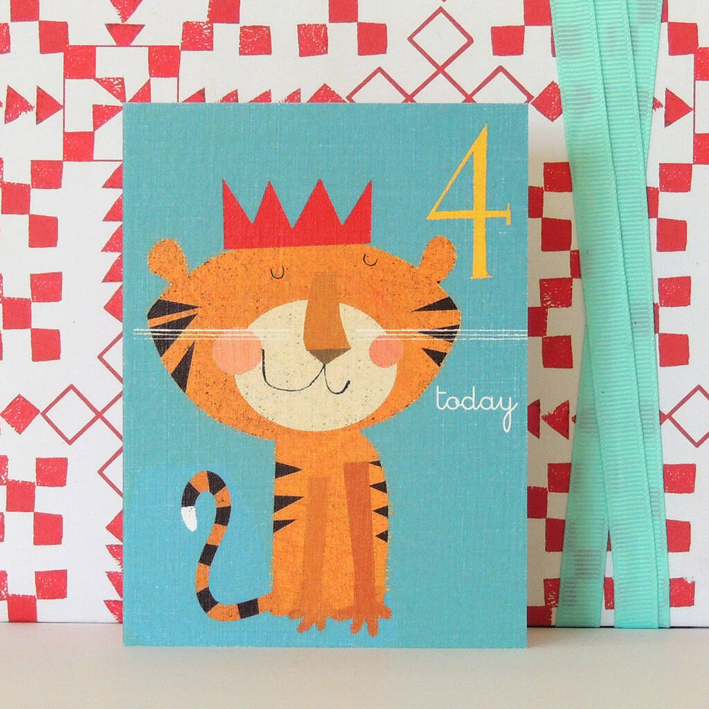 Boy's Fourth Birthday Card Pack By Kali Stileman Publishing ...