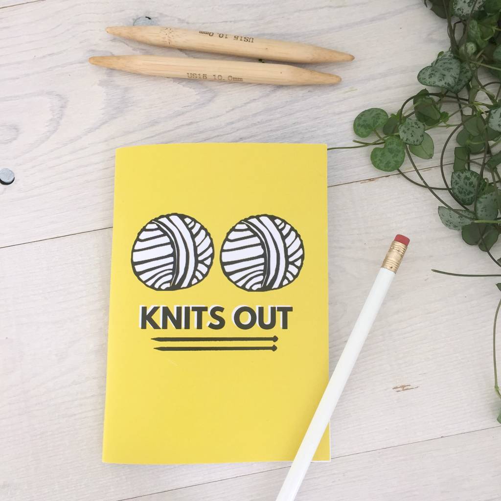 Knitting Gift Mini Knitting Notebooks By Kelly Connor Designs ...
