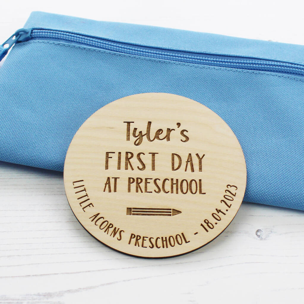 First Day At Nursery Or Preschool Keepsake Disc By Evansly Lane ...