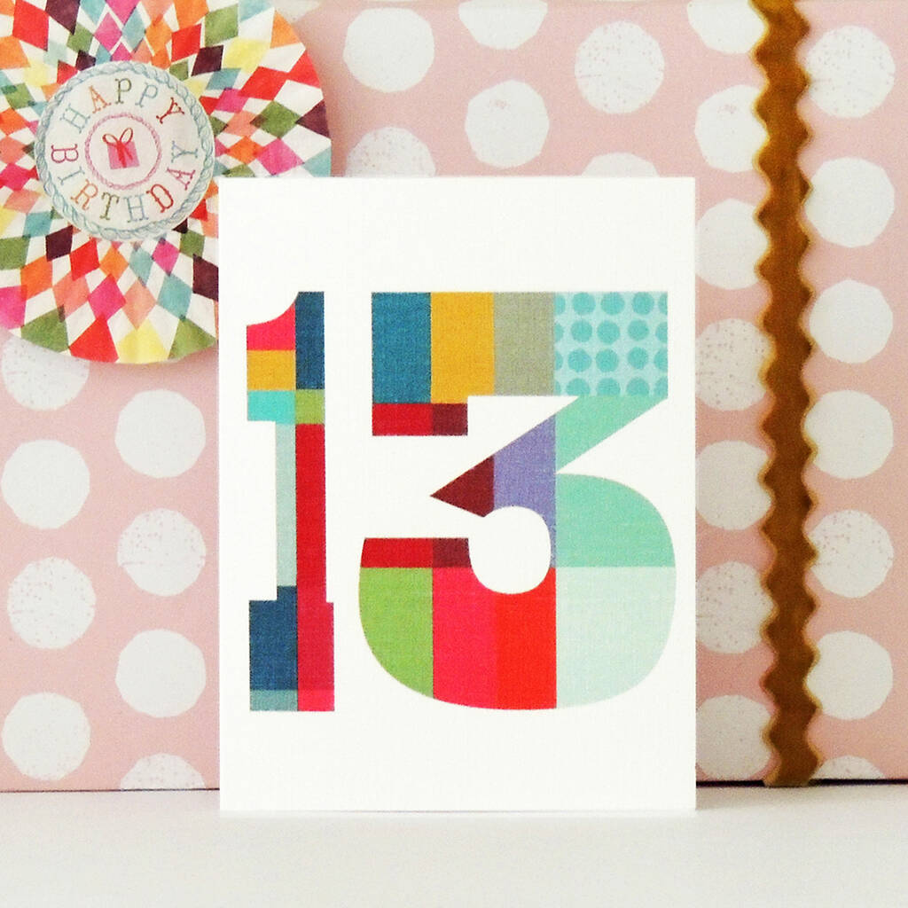 Mini Number Thirteen Card By Kali Stileman Publishing ...