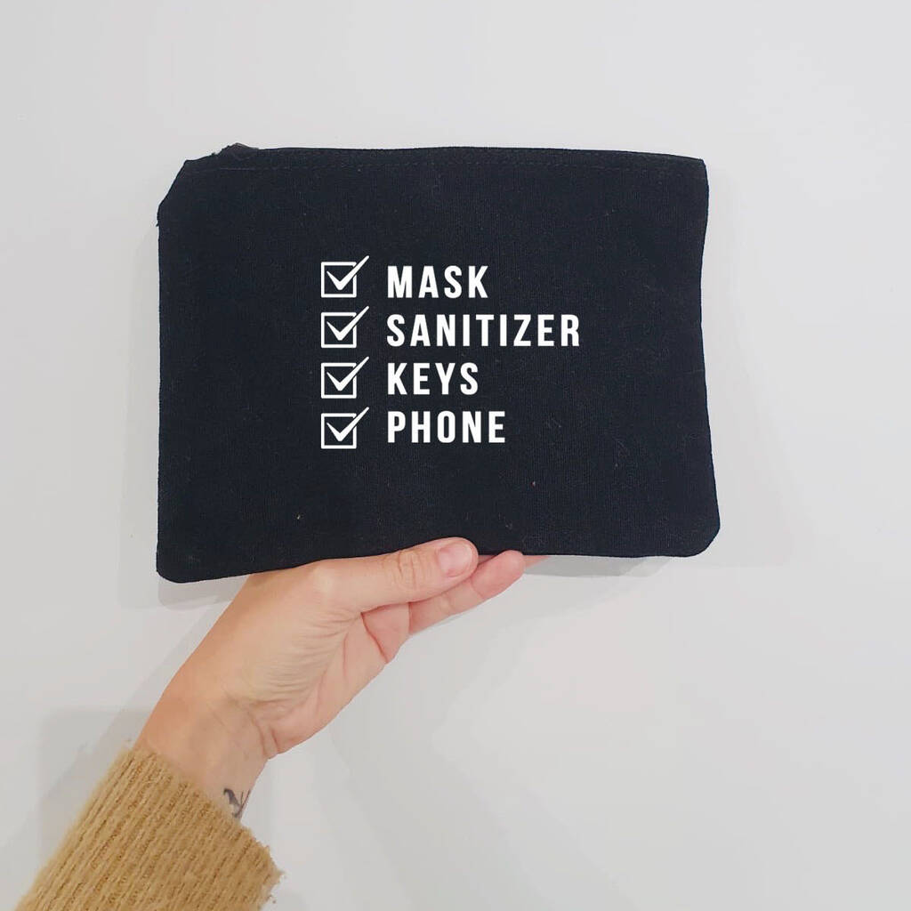 Everyday Essentials Checklist Canvas Pouch By Jodie Gaul ...