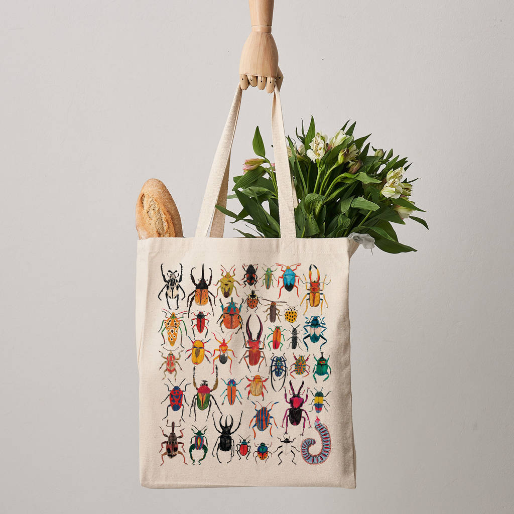 Beetles Canvas Tote Bag By James Barker | notonthehighstreet.com