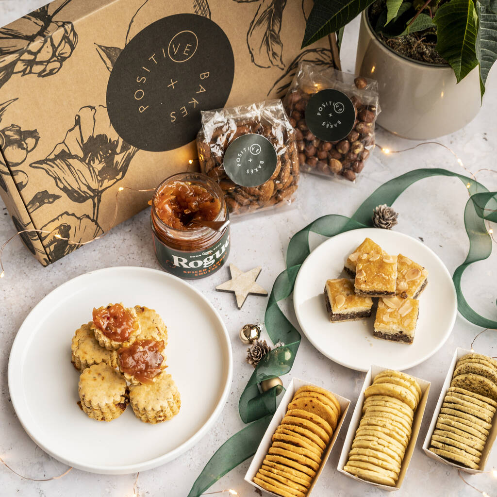 Christmas Savoury Treat Box By Positive Bakes | notonthehighstreet.com