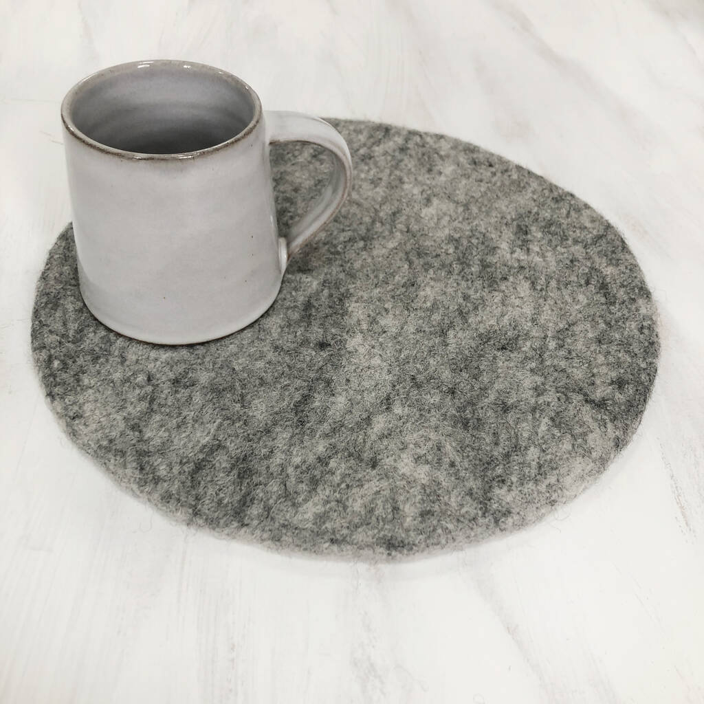 Fair Trade Handmade Eco Felt Table Mat Placemat 4pc Set By Aura Que ...