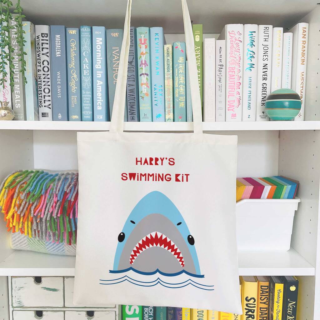 Shark Tote Bag By Lunella