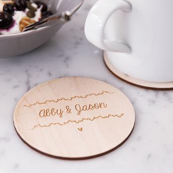 Personalised Names Coasters By Clouds And Currents | notonthehighstreet.com