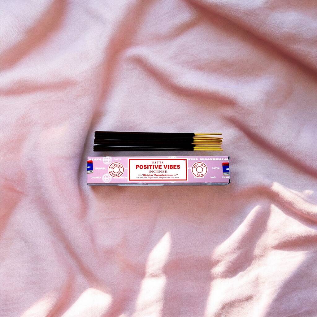 Positive Vibes Nag Champa Incense Sticks By Heliotique
