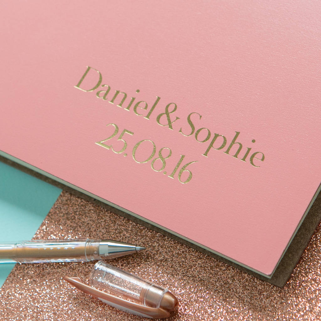 Large Guest Book By BeGolden | notonthehighstreet.com