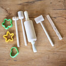 Personalised Children’s Wooden Playdough Modelling Set By Jonny's ...