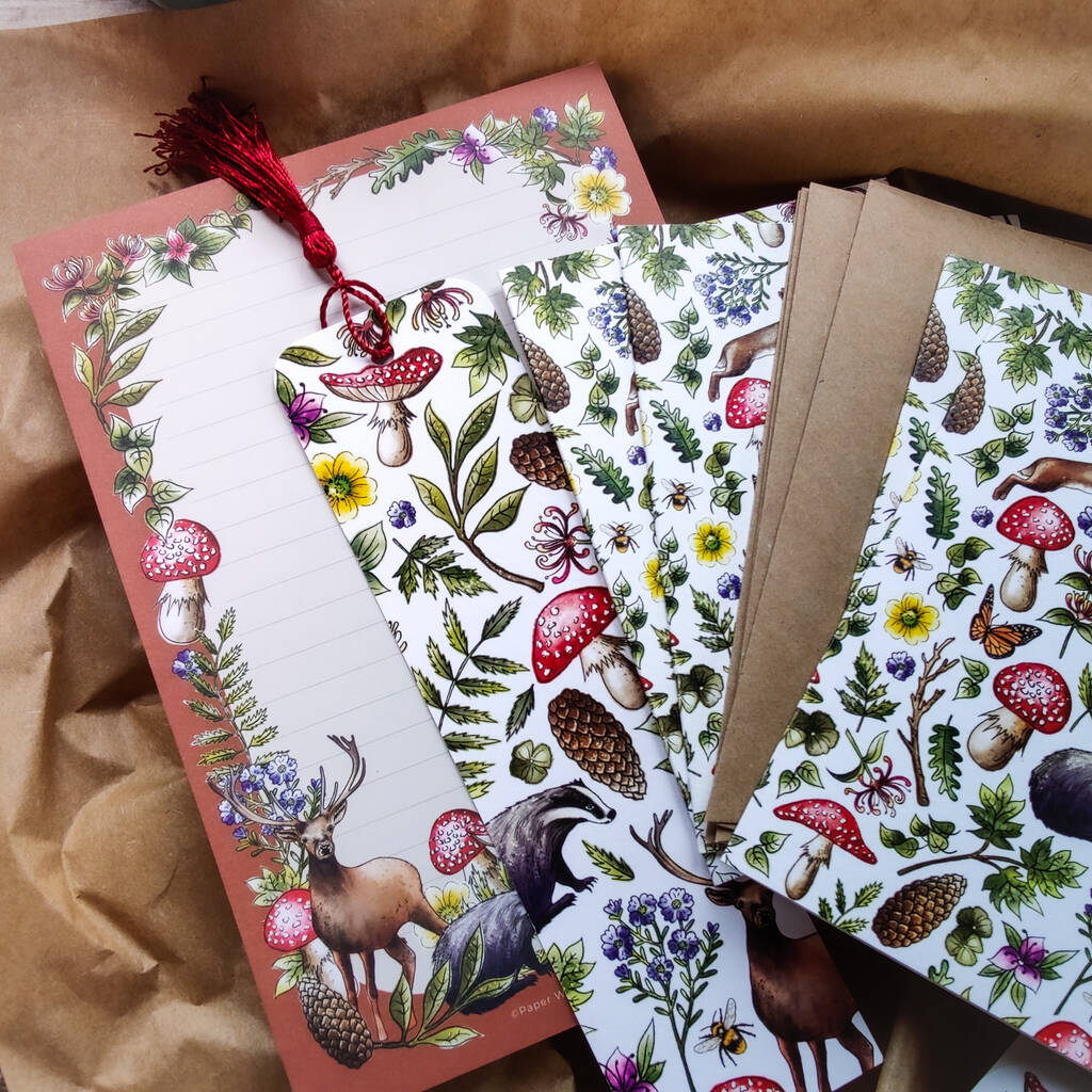Woodland Animals Stationery Gift Set By Paper Willow ...