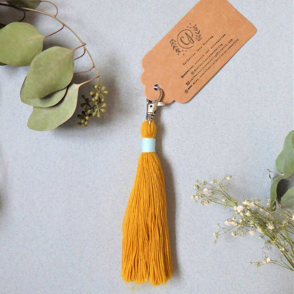 Handmade Tassel Keyring By Catherine Jane Weaving | notonthehighstreet.com