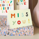 Miss You Friendship Card By Annie Dornan Smith Design ...