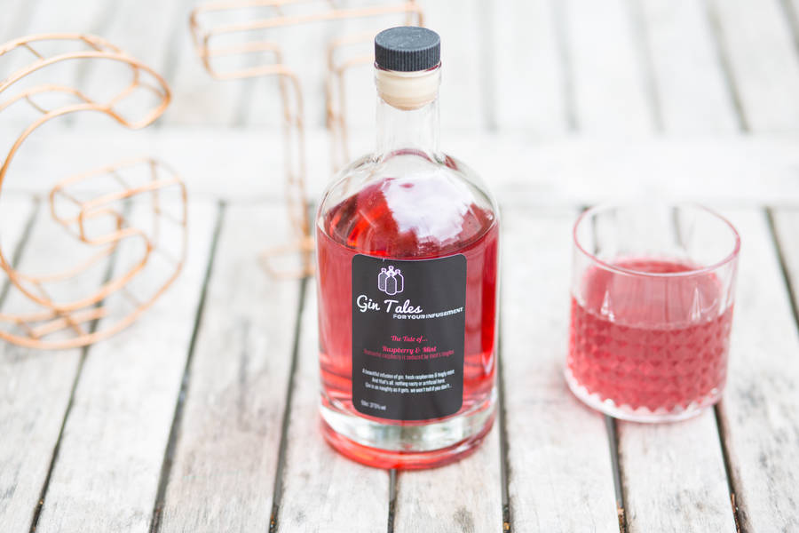 raspberry and mint gin by gin tales | notonthehighstreet.com