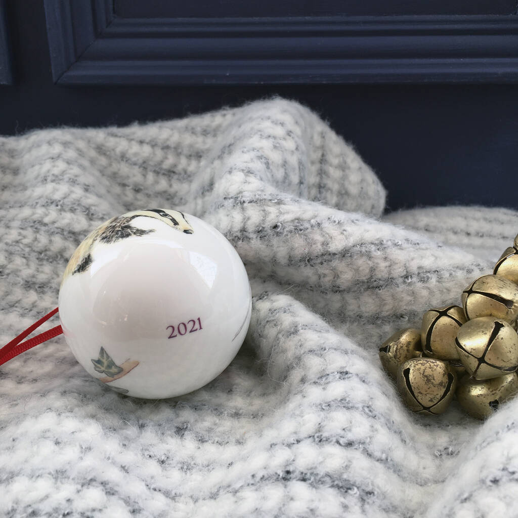 Tawny Owl Fine Bone China Bauble By littlebirdydesigns ...