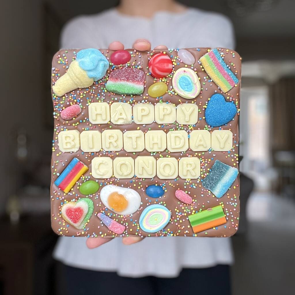 Personalised Message Chocolate Slab By Choc Til You Drop ...