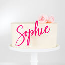 Personalised Acrylic Side On Cake Topper By Twenty Seven ...