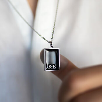 Men's Personalised Initial Tag Necklace By Florence London ...