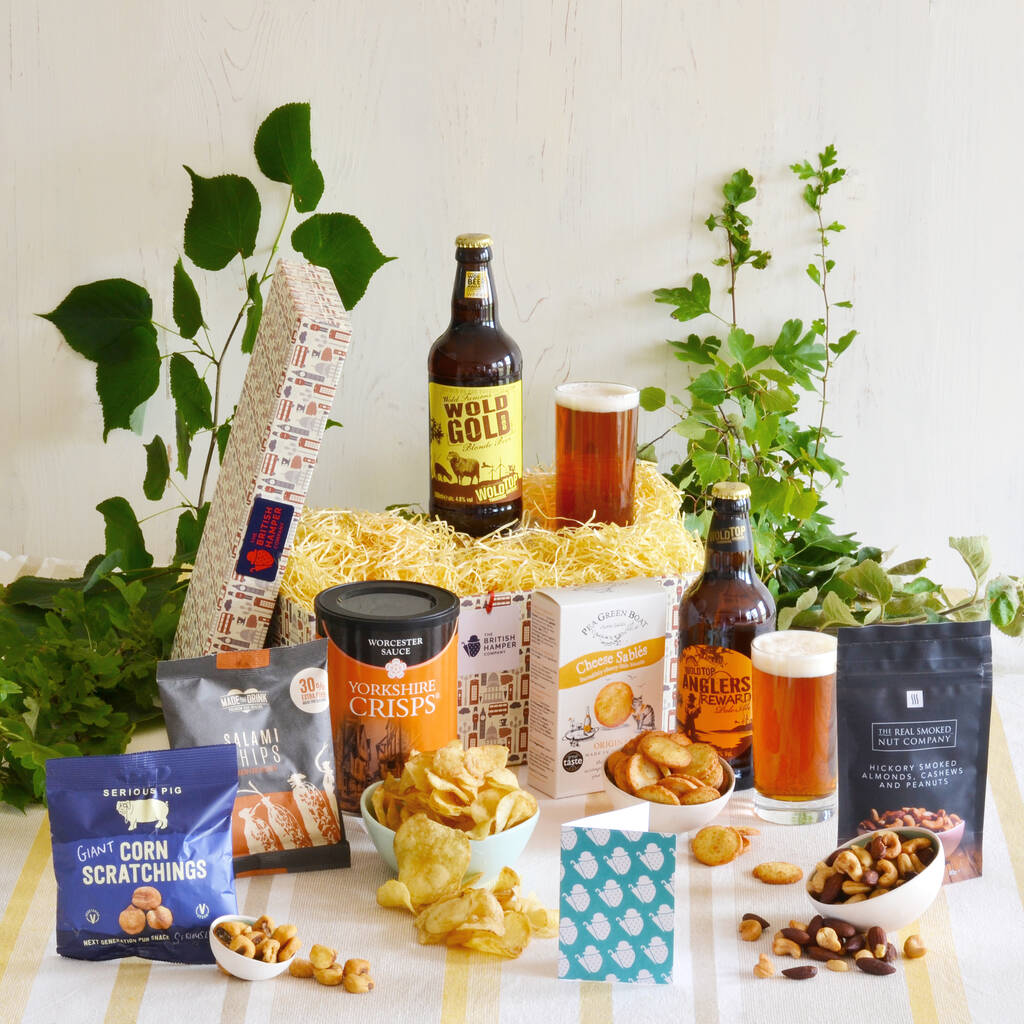 Beer And Bar Snacks Hamper By The British Hamper Company ...