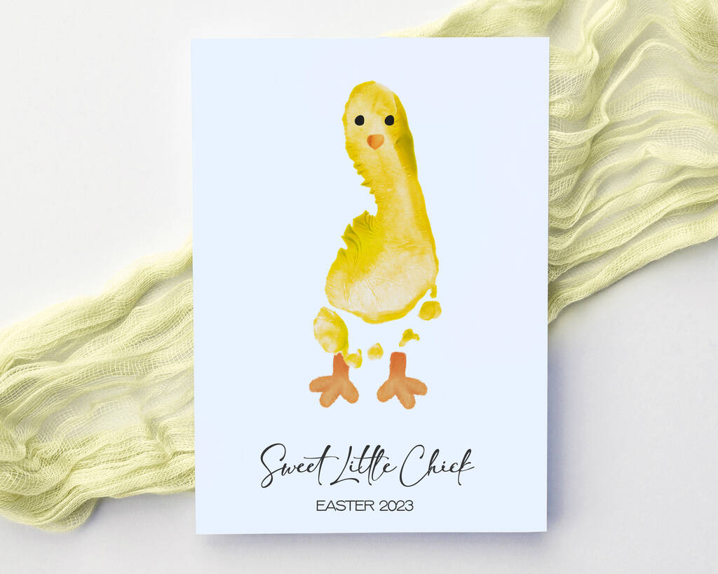 Footprint Cards For Easter With Four Designs By Hope & Eve ...