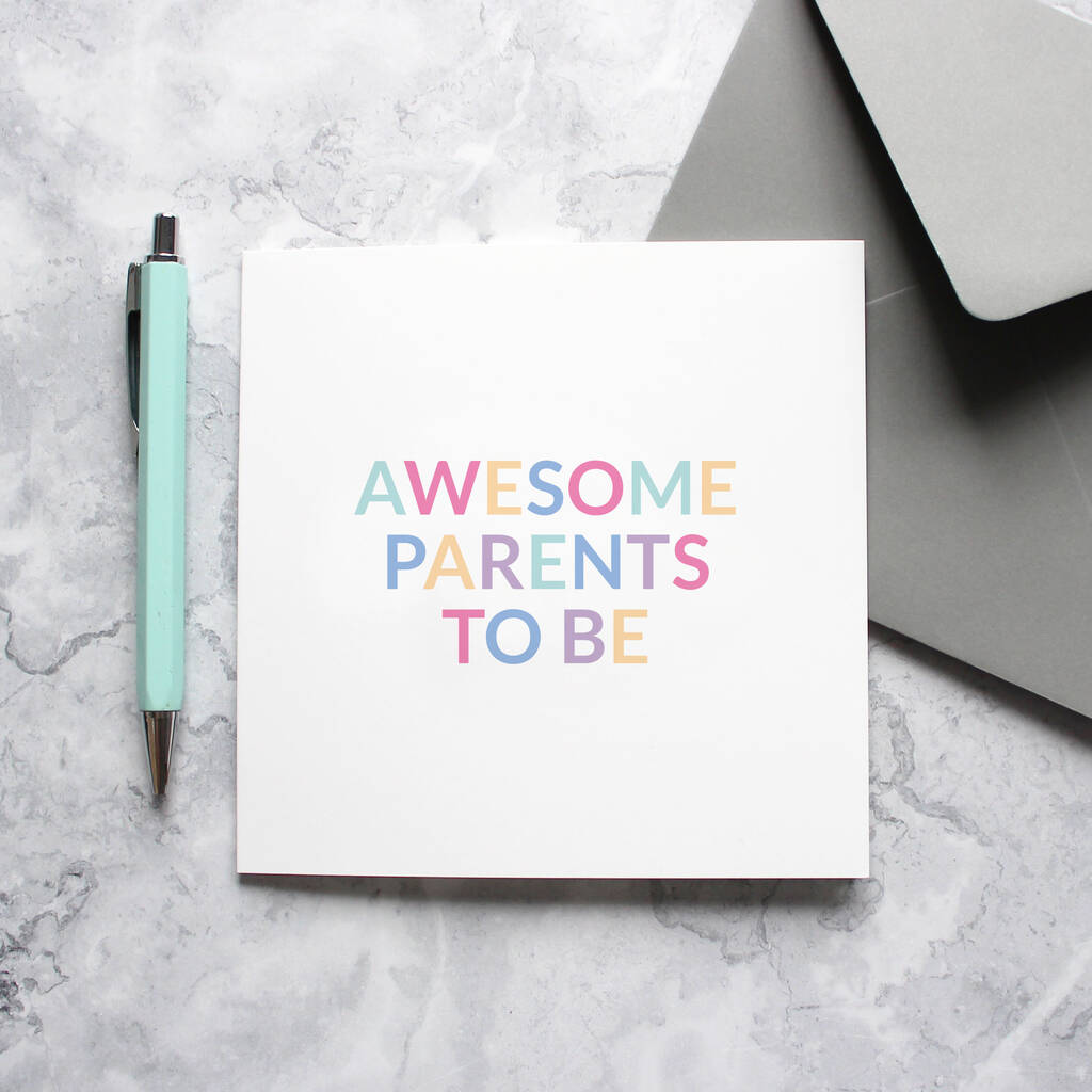 Awesome Parents To Be Card By Purple Tree Designs | notonthehighstreet.com
