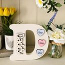 Personalised Father's Day D For Dad Grey Letter Gift By Craft Heaven ...