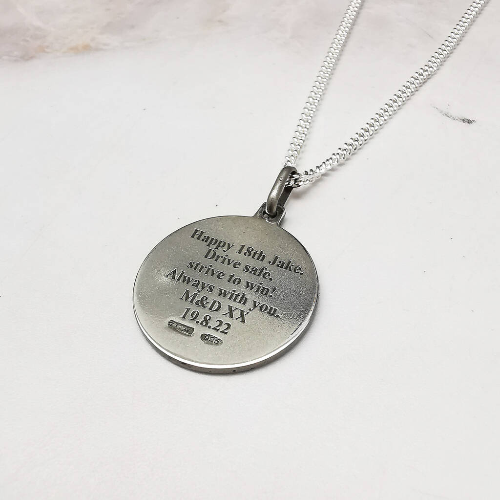 Vintage Style Christopher Silver Pendant By Scarlett Off The Map ...