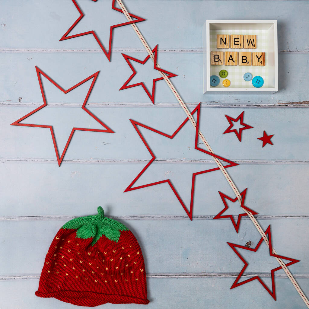 Star Streamers Wooden Garland By Croglin Designs | notonthehighstreet.com