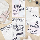 scandi baby milestone memory cards by paperknots | notonthehighstreet.com