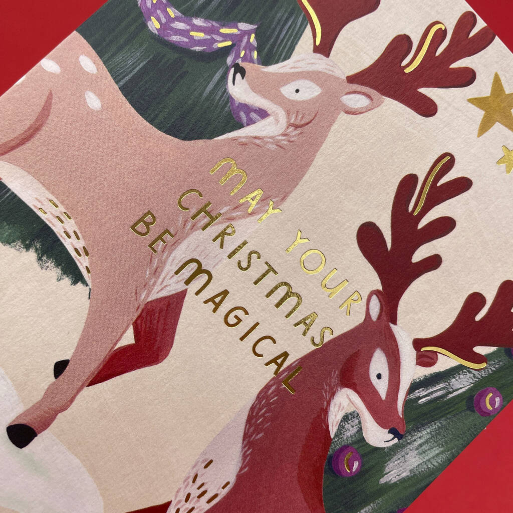 'May Your Christmas Be Magical' Christmas Card By Raspberry Blossom