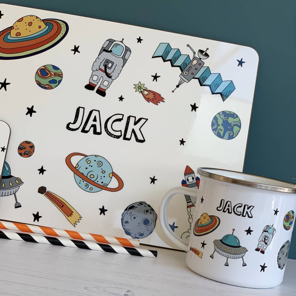 Space Theme Placemat By Hendog Designs | notonthehighstreet.com