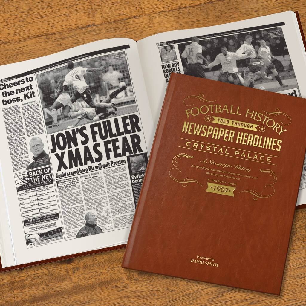 Crystal Palace Personalised Football Newspaper Book By Historic ...