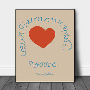 Matisse Heart Vintage Art Print By Stanley Street Studio ...