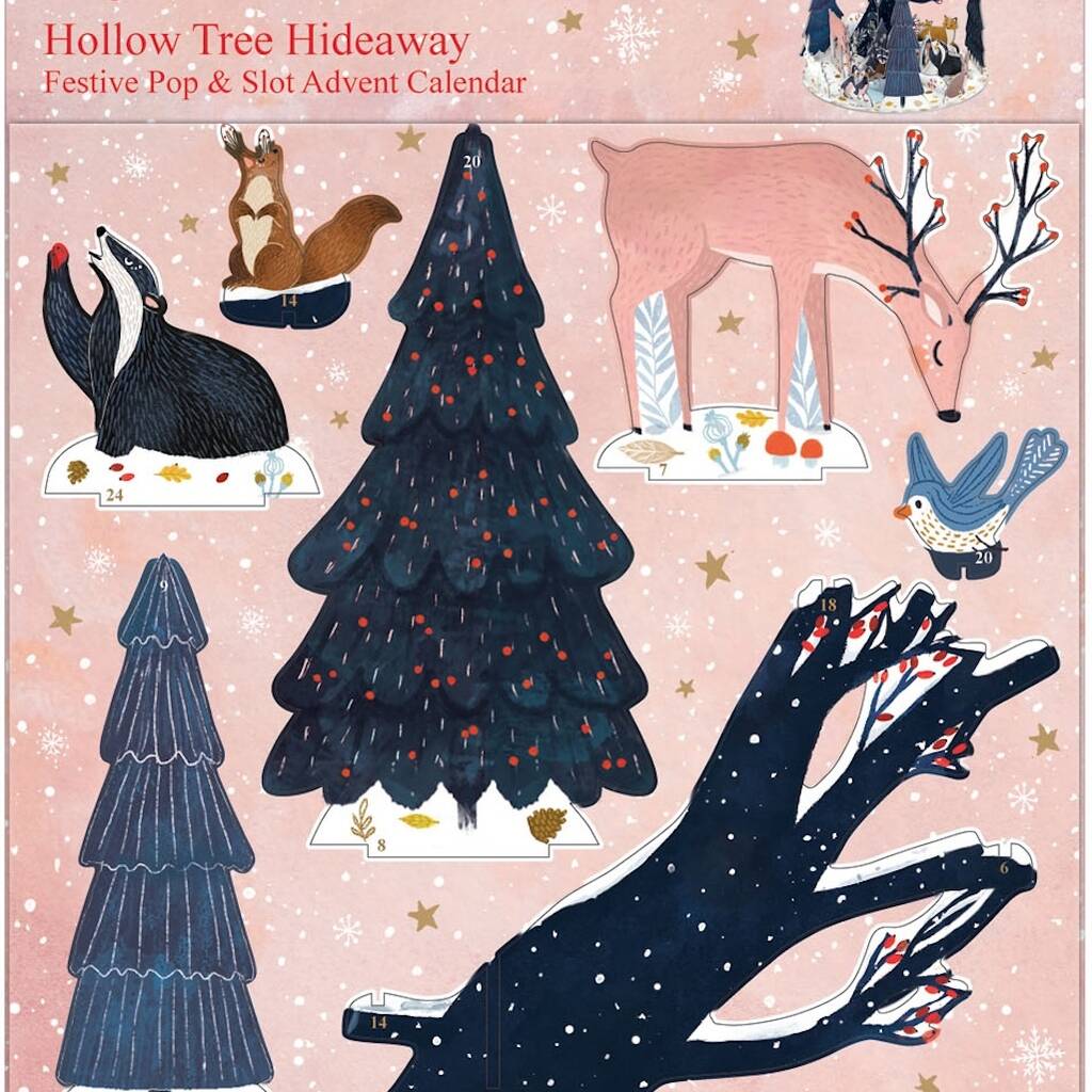 3D Hideaway Tree Advent Calender By Distinctly Living