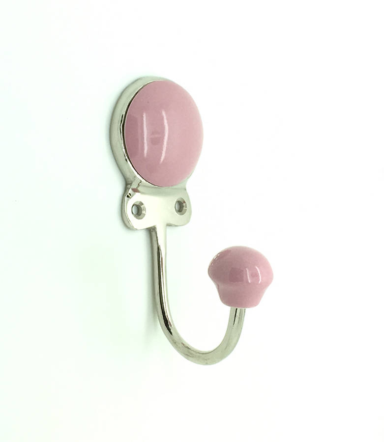 coloured ceramic plain coat rack hook by g decor | notonthehighstreet.com