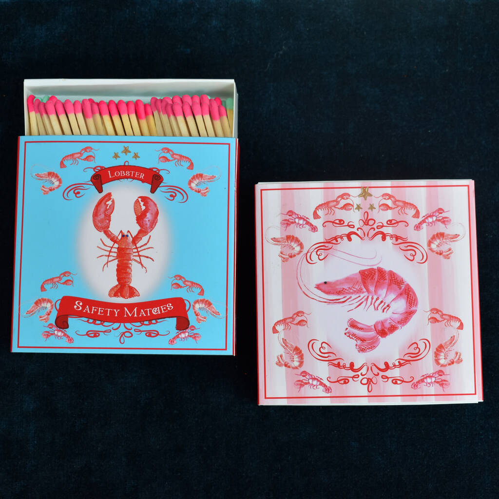 Large Lobster Matchbox By Chloë Designs Things | notonthehighstreet.com