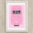 Personalised Wedding Bus Print By Just For You | notonthehighstreet.com