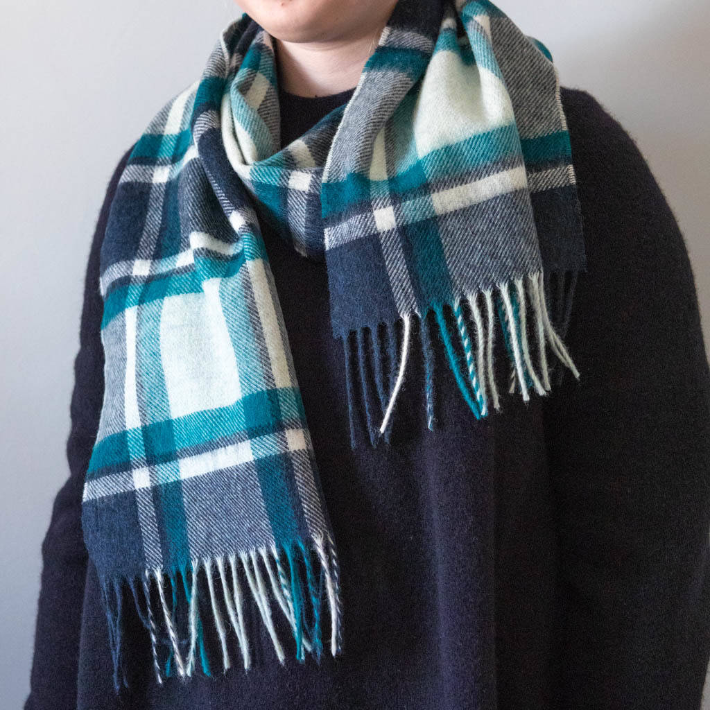 Merino Lambswool Check Scarf Collection By Lily&Kirkby ...