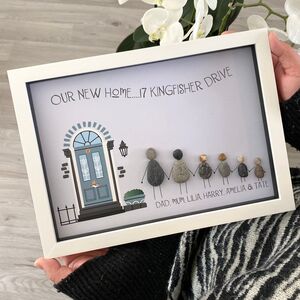 Personalised Family New Home Pebble Picture By La de da! Living ...