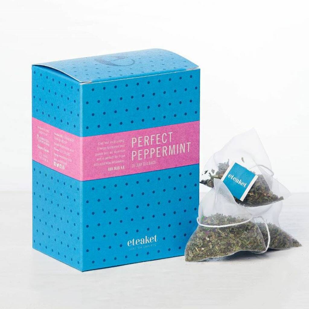 Perfect Peppermint Tea Bags | Biodegradable By Eteaket Tea ...