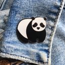 panda enamel pin by chameleon and co | notonthehighstreet.com
