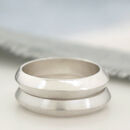Sterling Silver Plain Band Rings. Silver Wedding Band By Louy Magroos ...